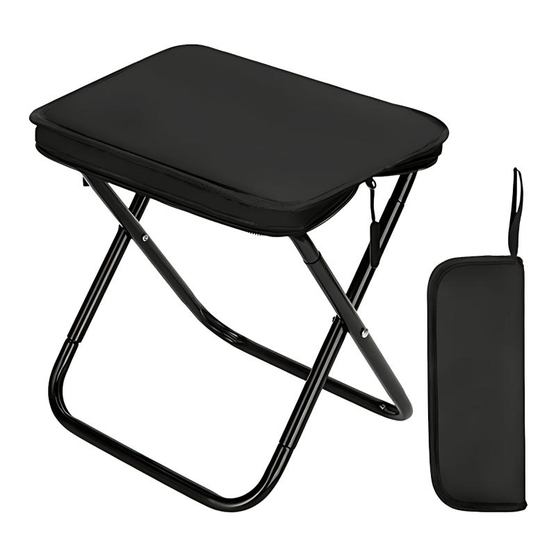 月灯舎 折りたたみ椅子, 超軽量 コンパクト, 収納時10×28×6cm, ポータブルチェア, キャンプ・釣り用, ブラックコンパクト設計: 収納時のサイズはわずか10×28×6cm、持ち運びに便利な超軽量折りたたみ式携帯性抜群: 付属の専...