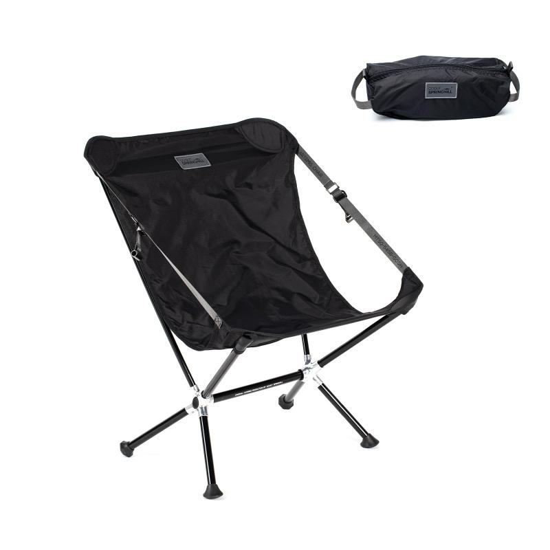 Springhill キャンプ 椅子 アウトドア チェア 超軽量折りたたみチェア 耐荷重135kg 庭用 室内 収納袋付属【超軽量 &amp; 高耐久設計】高強度アルミニウムフレーム採用で、重量はわずか約856g。片手で軽々と持ち運べ、バッ...