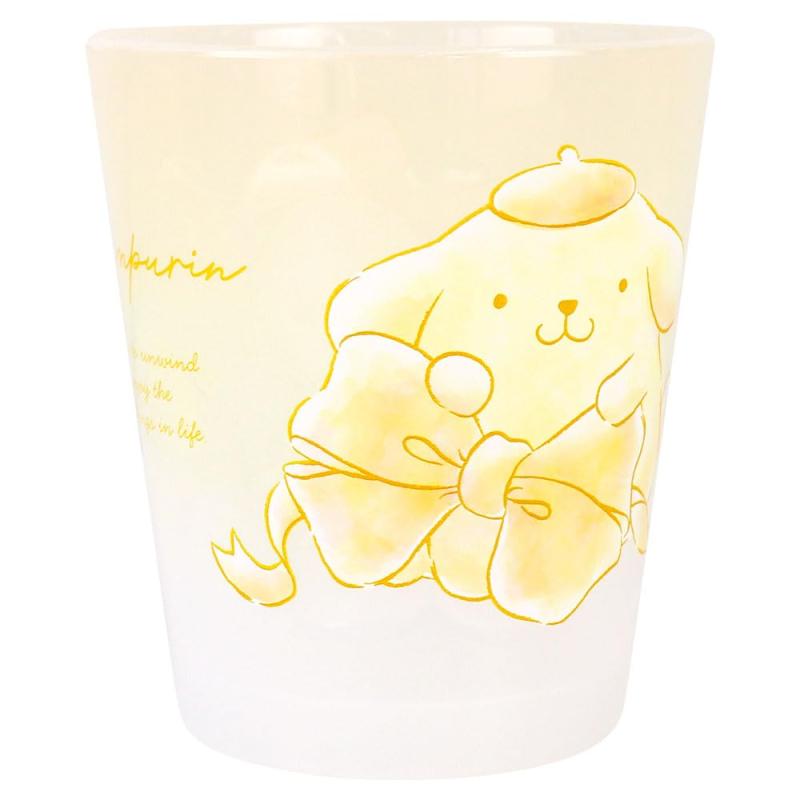 ティーズファクトリー サンリオドットタンブラー 水彩ビッグリボン／ポムポムプリン可愛いキャラクターをあしらったコップですサンリオキャラクターのカップです高さ95mm 幅85mm 奥行き85mm
