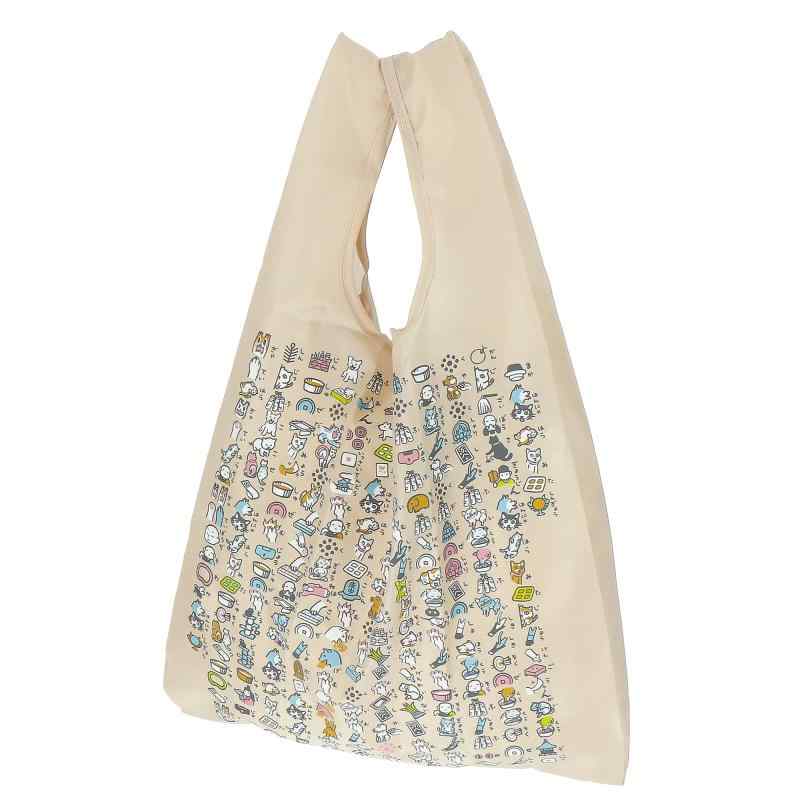 [Styleneo] エコバッグ 絵心経 般若心経 和柄 レディース メンズ ユニーク約縦55×横35cm (持ち手含む)毎日のファッションに個性と祈りを取り入れたいあなたへ。般若心経・絵心経グラフィックエコバッグは、伝統的な美と現代のスタ...