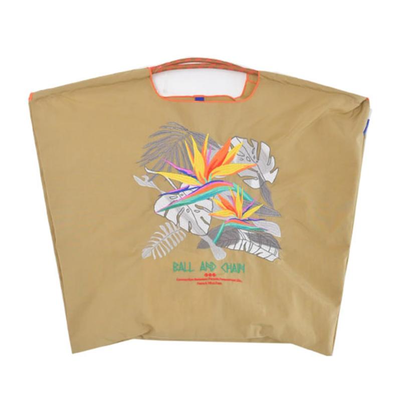 Ball＆Chain ボールアンドチェーン Lサイズ STRELITZIA ストレリチア 花柄 ショッピングバッグ エコバッグ BLUE LABEL