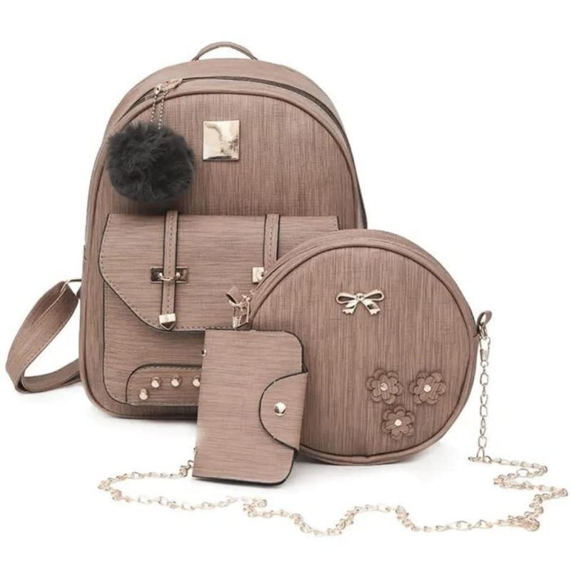 [STELLINA] Women's Backpack Mini Rucksack Pack Bag for Women PU Leather Pochette🔴 素材: このバッグには人工皮革（PUレザー）を使用しています...