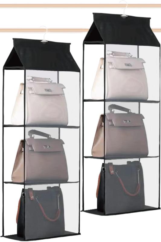 クローゼット 収納 吊り下げ かばん ハンガー 折り畳み ハンガーラック バッグ つりさげ 洋服 棚 鞄 収納 ラック ハンドバッグ トートバッグ クリアバッグ カゴバッグ ショルダーバッグ 防