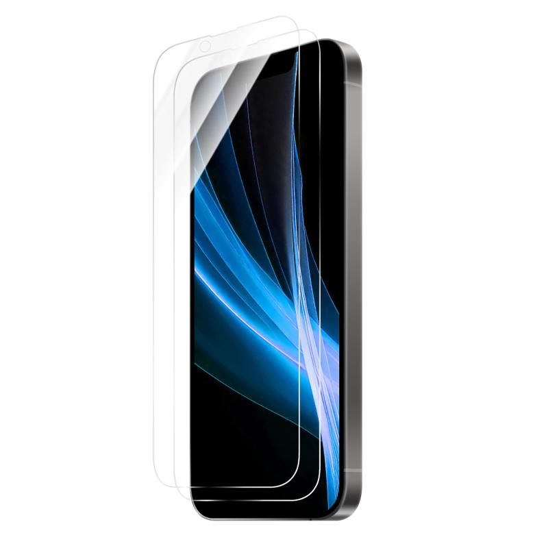 LEPLUS ルプラス iPhone 16e/iPhone 14/iPhone 13 ガラスフィルム「GLASS PREMIUM FILM」 2枚入り ブルーライトカット LN-ISS24FGB2SET【貼り付けキットLite付属】 ガラス...