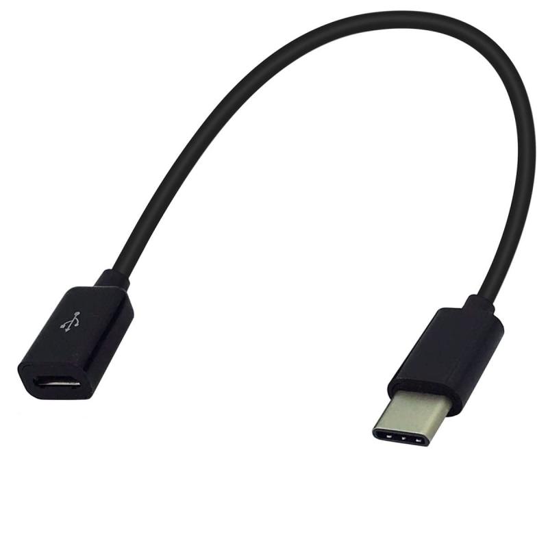 マイクロUSBケーブル USB C to Micro USB変換ケーブル15CM【2本入り】 Type C to Micro 5Pin USB 充電とデータ転送ケーブル USB-Cメス to Micro USBオス延長 ケーブル【2本セット...