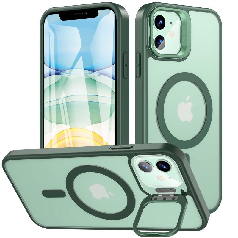 Fin2feel For iPhone SE3/SE2ケース【MagSafe高速充電対応】ガラスフィルム付き 米軍MIL規格 耐衝撃 黄ばみ防止 指紋防止 TPU + PC素材 iPhone 8/7 4.7インチ対応（ブラック)