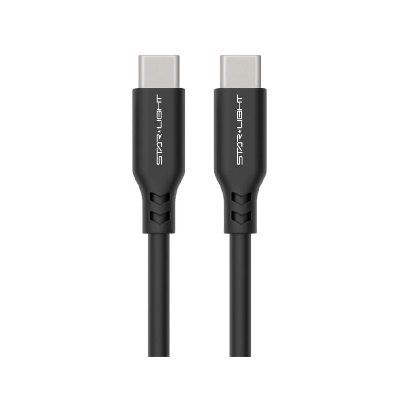 STARLIGHT 1.5m 充電 充電コード USB Type-C シリコンケーブル 100W 結束バンド付き USB PD対応 シリコン素材採用 iPhone 16 / 15 / Galaxy iPad Pro MacBook Pro/...