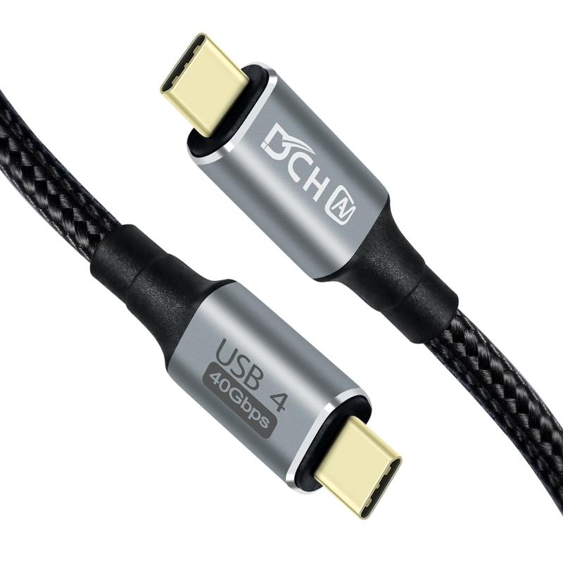 DCHAV USB4 ケーブル Thunderbolt 4 Thunderbolt 3 対応 USB C to USB C ケーブル 40Gbps 高速データ転送 8K 60Hz 映像出力 PD 100W 20V 5A 超急速充電 ナイロン...