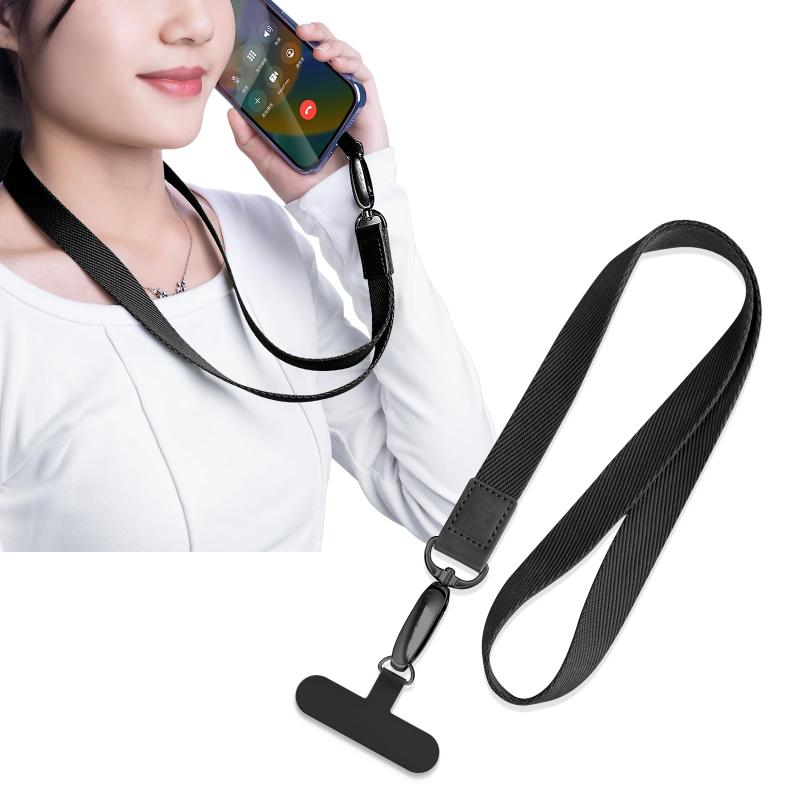 [Lamiishop] ネックストラップ スマホストラップ 首掛け【2cmワイド・首に優しい】携帯ストラップ TPUストラップホルダー付き ストラップ 首掛け 360°回転 ケイタイストラップ ポリエステル 長【2cmワイドネックストラップ...