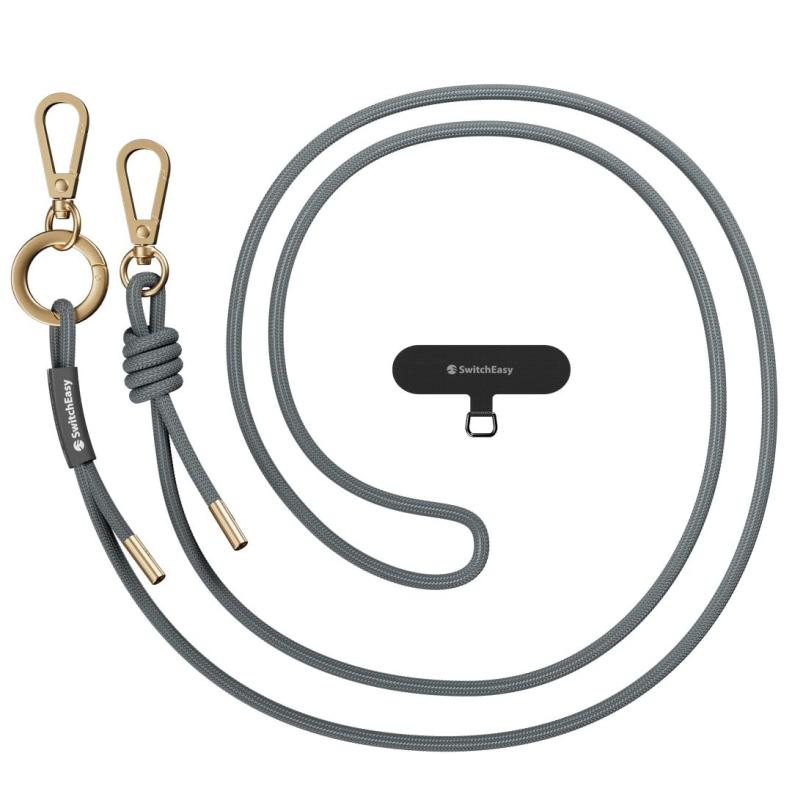 【SwitchEasy】 スマホ ショルダー 首掛け 肩掛け 斜めがけ ストラップホルダー 付 スマホショルダー ストラップ 落下防止 スマホストラップ 携帯ストラップ Easy Strap (6mm)