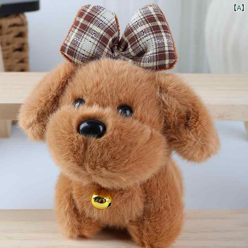 ・カテゴリ: ぬいぐるみ・キャラクターデザイン: 犬・中綿素材: PP綿・生地素材: プレミアムベルベット・カラー展開: ブラウン、キャメル、ピンク、オフホワイト・高さ: 15cm・対象年齢: 4-6歳・対象性別: 男女共用