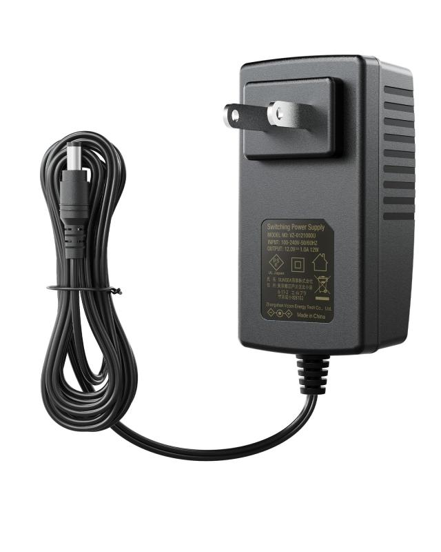 ZOSI 12V アダプター 汎用ACアダプター 最大出力24W スイッチング式 充電器 電源アダプター 外径 5.5mm / 内径 2.1mm 監視カメラデジタルレコーダーなど用