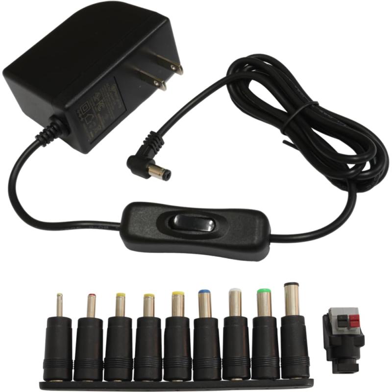 Kaito Denshi(海渡電子) ACアダプター [PSE適合品] 変換10種セット 12V 2A 24W スイッチ付き スイッチング 電源 DC 直流 L字プラグ RoHS