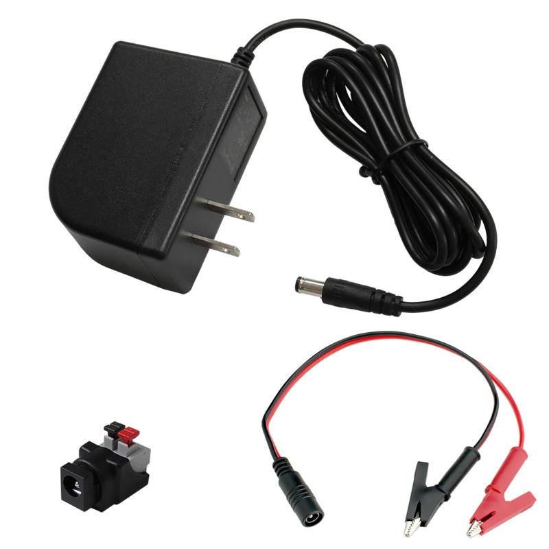 Kaito Denshi(海渡電子) ACアダプター【PSE適合品】12V 2A 24W センタープラス プラグ 外径5.5mm 内径2.1mm 汎用 スイッチング式 電源 DC 直流 給電 充電 RoHS わに口クリップセット