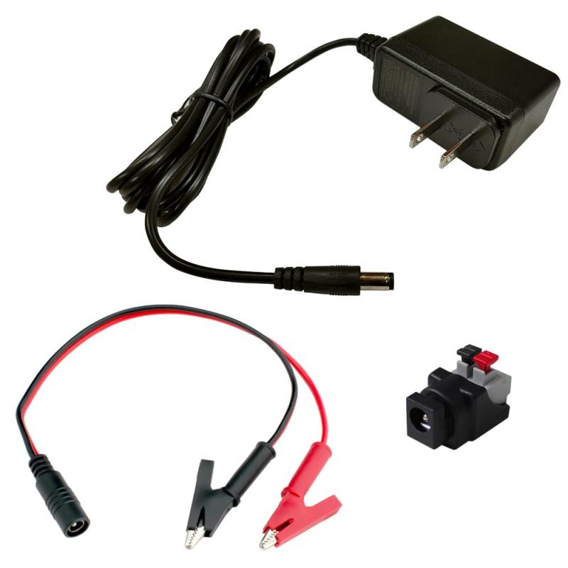 Kaito Denshi(海渡電子) ACアダプター【PSE適合品】12V 1A 12W スイッチング 直流 電源 小型 わに口 クリップセット コネクタセット RoHS