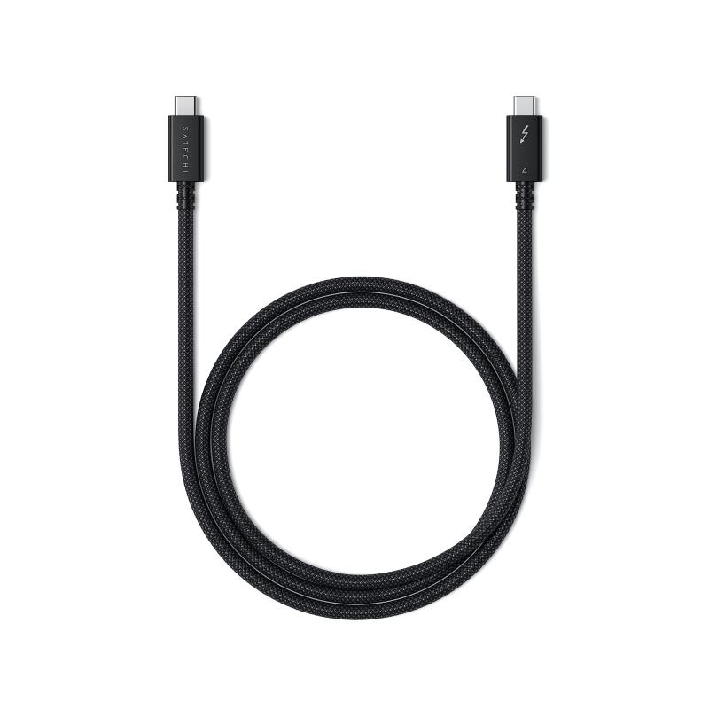 Satechi USB C Thunderbolt 4 ケーブル (1m)、Type-C to Type-C、8Kディスプレイ、40Gbpsデータ転送、240W PD充電、iPhone 17、MacBook Air/Pro/Neo、iPad...