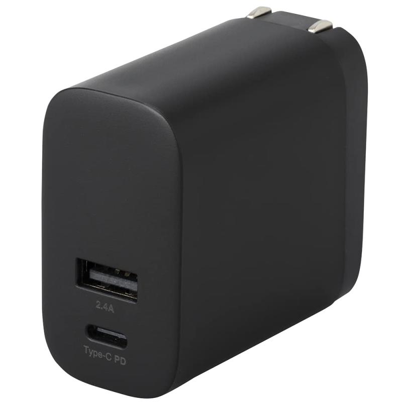 Digio2 USB 充電器 Type-C 1ポート + USB-A 1ポート 30W PD充電対応