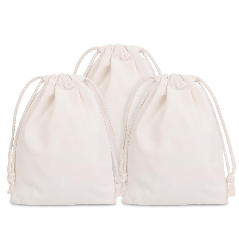巾着袋 3枚セット ギフト巾着 シンプル ラッピング 小物入れ 収納ポーチ ギフトバッグ おしゃれ 可愛い 旅行 学校用 インナーバッグ【巾着袋 無地 - サイズ】 3サイズ展開 ：13x16cm 3枚入り；18x25cm 3枚入り；25x...
