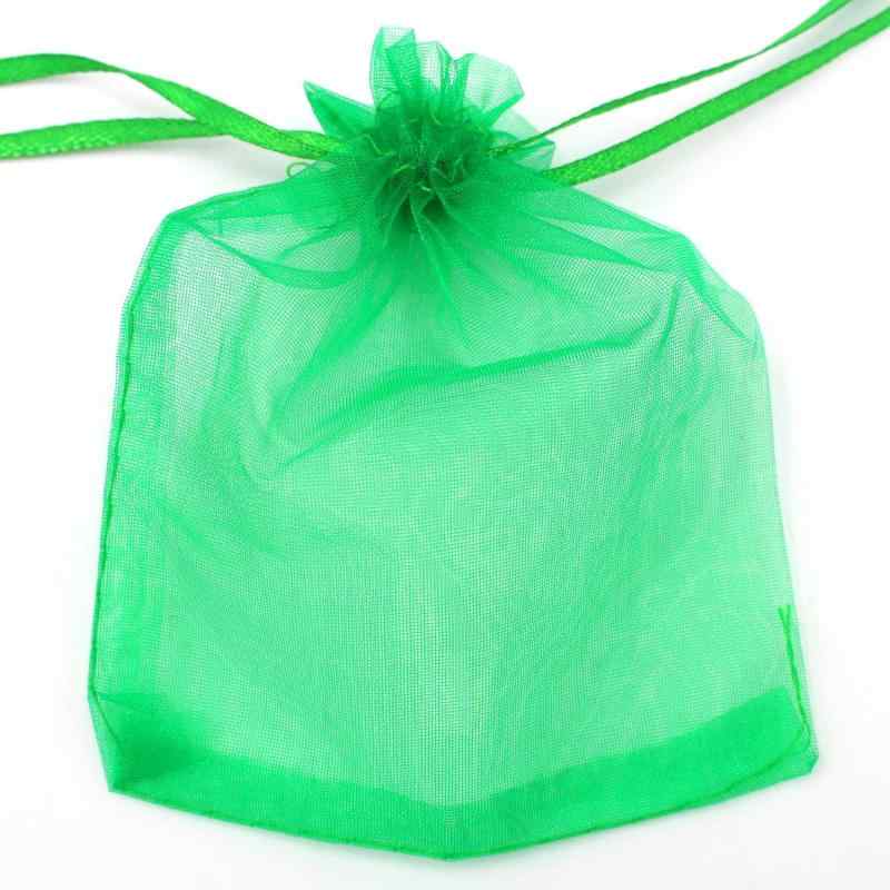 Smiti オーガンジー 巾着袋 100枚入 ジュエリー 小物 収納袋 プレゼント ラッピング