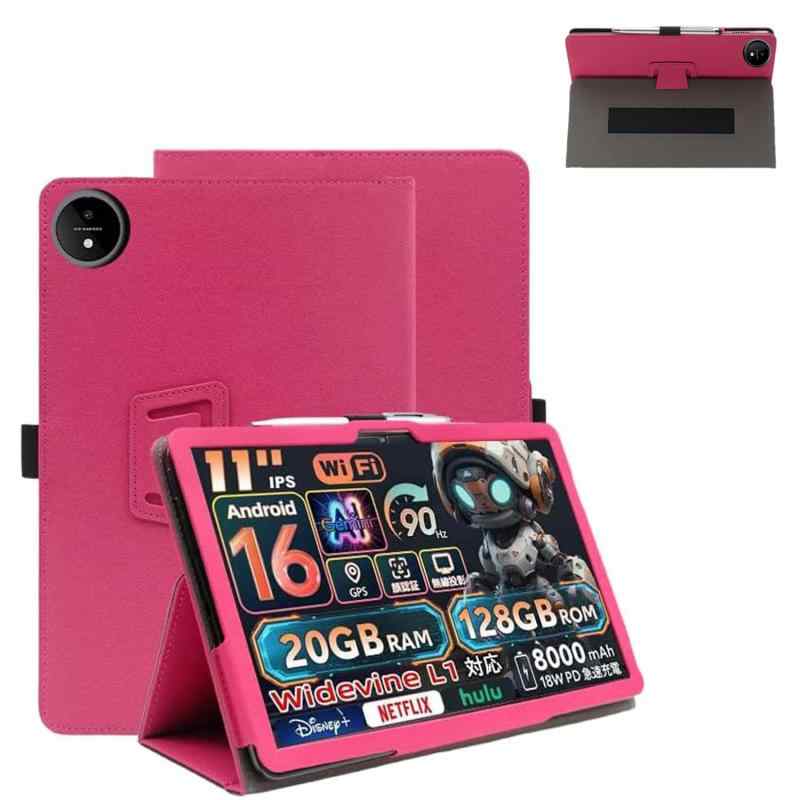 For Rebecco M70-G/Naktoce M70 ケース【Vaele 】 11インチ タブレット ケース 360°全面保護 二つ折りスタンド多視角調整 ペンホルダー付き 上質PUレザー キズ防止 軽量 全面保護Rebecco M7...