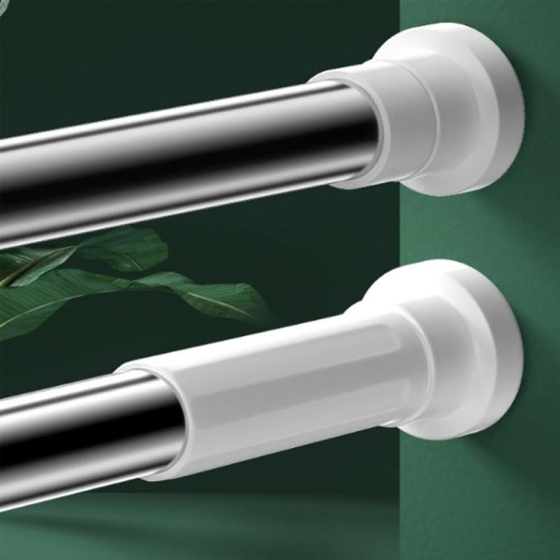 つっぱり棒 強力 突っ張り棒 伸縮棒 ステンレス鋼 極太 室内 お風呂場 浴室 耐荷重60~10kg『突っ張り棒 特徴』--優れたステンレス材質、鋼管壁厚 6MM 内蔵スプリング 。 錆びが出ない、抗菌、湿気 の多い浴室でもサビやカビに強い...