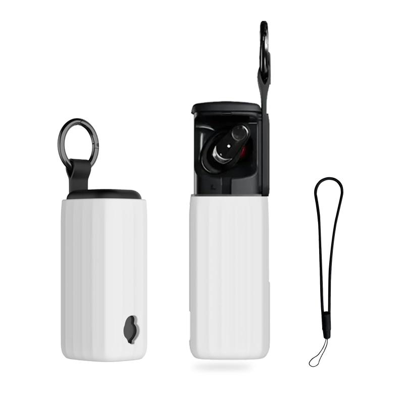 For Skullcandy Method 360 ANC 用 ケース カバー KONXISA ワイヤレスイヤホンケース シリコン素材 耐衝撃 防水防塵 ウォッシャブル （カラビナ付き+ストラップ付き ） 着用しやすい 装着充電可能 持ち【...