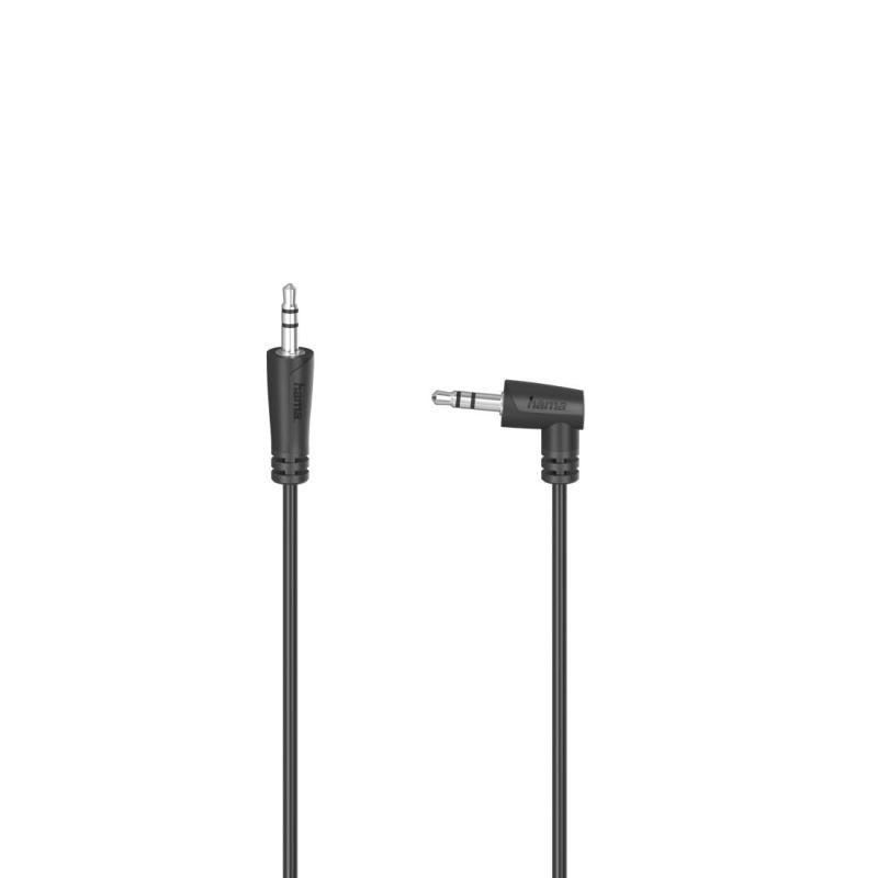 hama ドイツ Audio Cable, 3.5 mm Jack Plug 90° - 3.5 mm Jack Plug, Stereo, 0.5 mステレオケーブル。