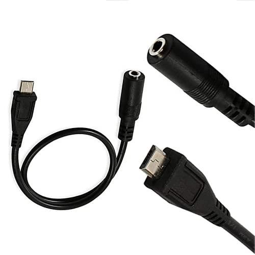 CEAoki Micro USB to 3.5メス Micro USBを3.5mmステレオミニプラグに変換 音声/音楽 出力変換アダプタ マイクロUSBオス To 3.5mmメス オーディオケーブル30CMMicro USB オスと3.5m...