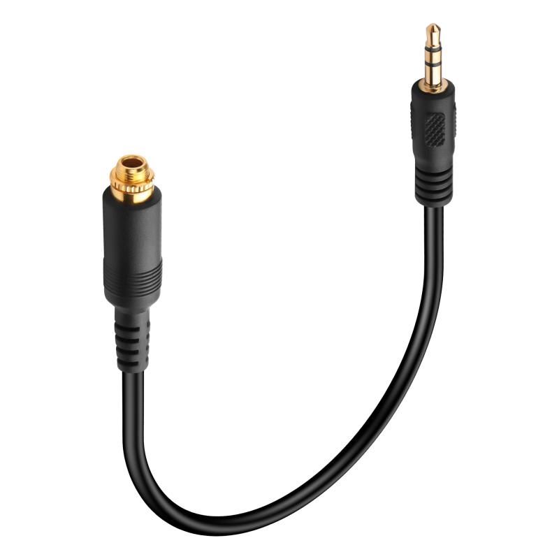 CERRXIAN 3.5 mmステレオオーディオライン オス-ナット ネジとロック付き 金メッキ3極オーディオ変換ケーブル イヤホン、マイク、調音台などに対応 35cm【ネジとロック付き】ネジはしっかりとねじ込まれ、接続は強固で簡単には緩ま...