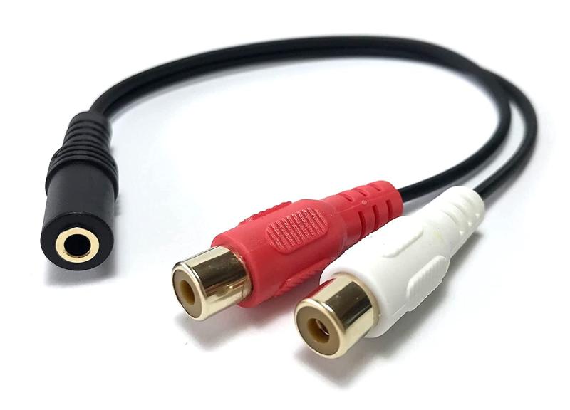 Access 金メッキ 接続コード 3.5mmメス to 2RCA メス（赤/白） RCA変換ケーブ ミニジャック端子 M29-2Aサイズ：20センチ 　片側RCAピンラグ（メス）×2、片側3.5mmステレオミニジャック（メス）×1問題がご...