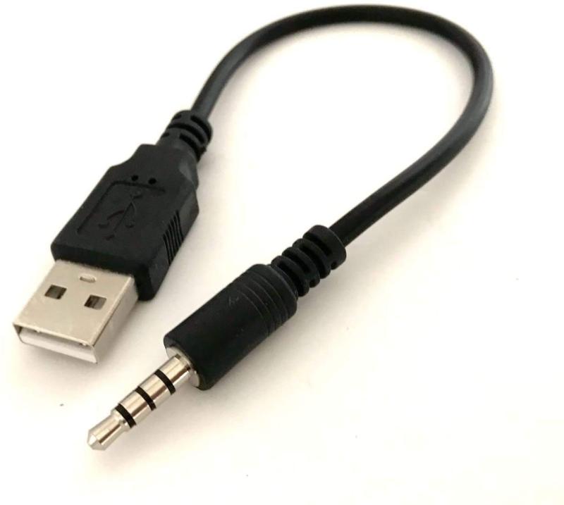 Access <20cm> 4極3.5mm オス AUX オーディオジャック - USB 2.0 オス 充電ケーブル アダプターコード M18-50-20コネクター形状:USB 2.0(オス)-3.5mmステレオプラグ(オス) ...