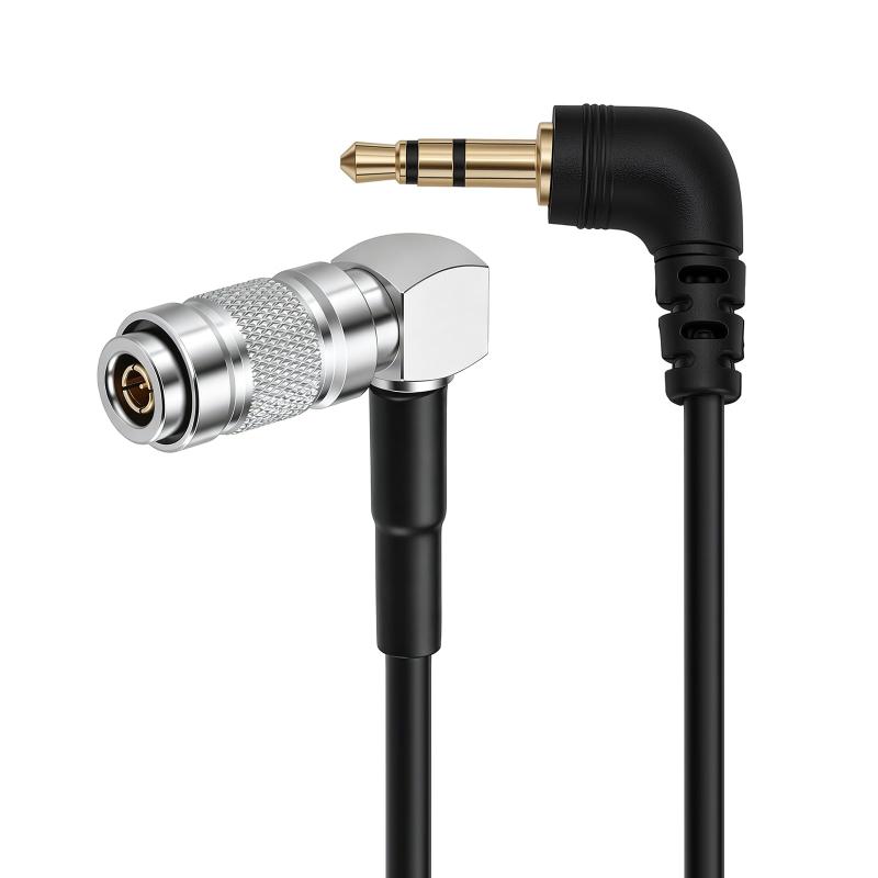 HangTon LTCタイムコードケーブル UltraSync ONE DIN1.0/2.3~3.5mm ミニジャック 直角 DSLR 45cm用UltraSync ONE to DSLR用タイムコードケーブル。DIN1.0/2.3から3....