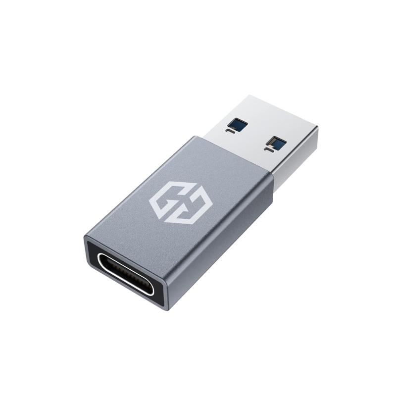 GRAUGEAR USB-C to USB-A 変換アダプタ【10Gbps高速転送・USB3.2 Gen2】Type-Cメス to USB-Aオス アルミ製 3A急速充電対応 [G-AD-CTA-10G]【10Gbps超高速データ転送対応】...