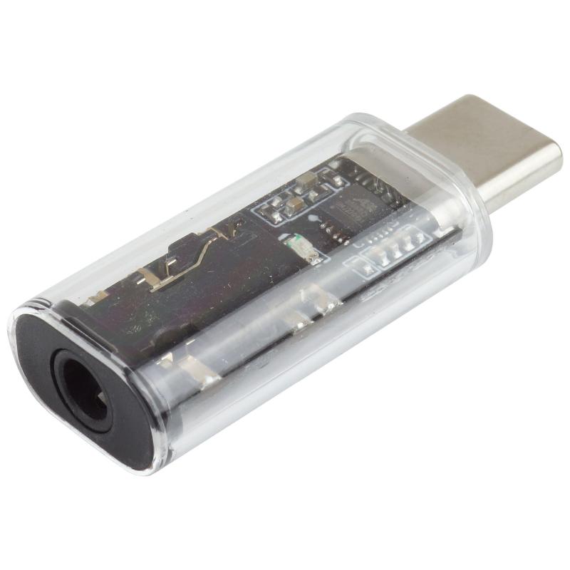 prendre USB Type-C イヤホンジャック 3.5mm 変換アダプタ 4極 3極 DAC内蔵 オーディオ変換アダプタ 通話 マイク イヤフォンマイク対応 USB C タイプC スマートフォン 軽量 小型 PR-USBC-A35T...