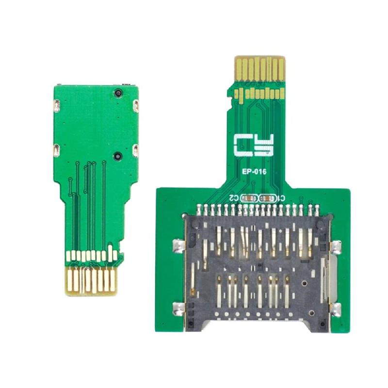 Cablecc 2pcsTFマイクロSDオスエクステンダーからSDカードメスエクステンションアダプターPCBASD / SDHC/SDXC UHS-III UHS-3 UHS-2パッケージには、1つのTF-TFエクステンダーと1つのTF-S...