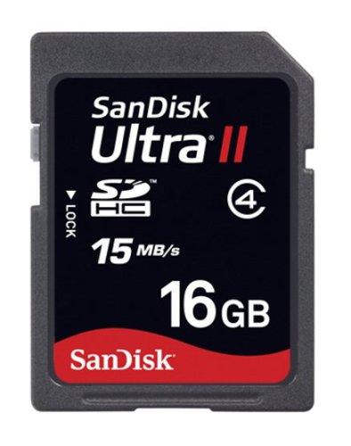 SanDisk UltraII SDHCカード 16GB 転送速度15MB/Sec SDSDH-016G-J61