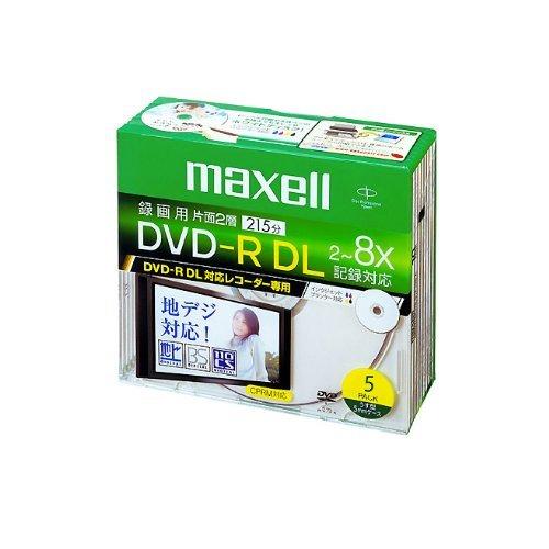 日立マクセル 録画用DVD-R DL 5枚 8倍速 プリンタブル [DRD215PWB.S1P5S A_H]入数：5著作権保護：CPRM規格：DVDメディア-R / 容量(GB)：8種類：AV用 / 記録面：片面2層 / 8倍速盤面印刷：可...
