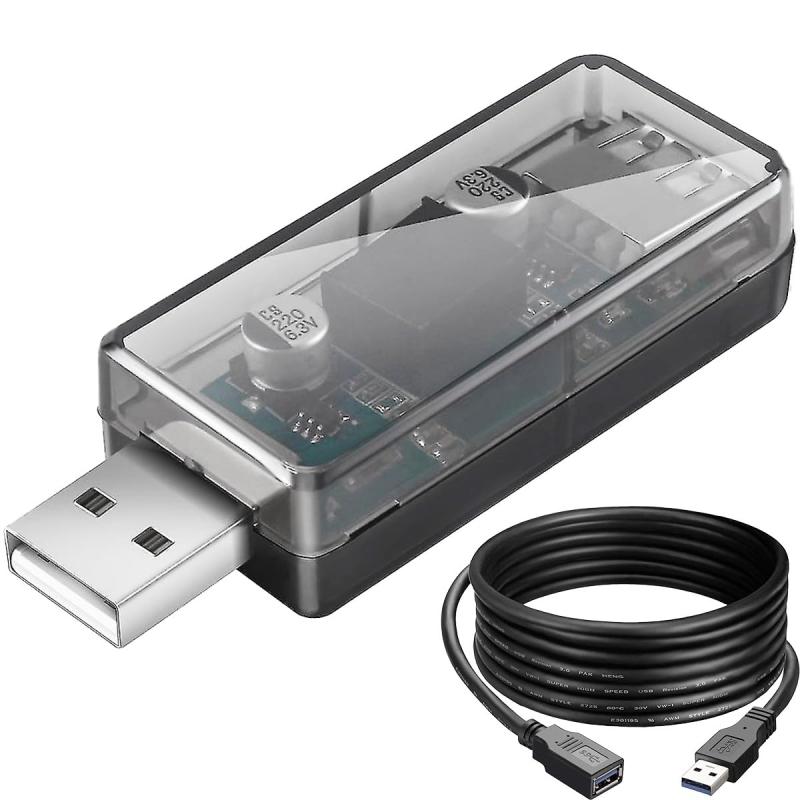 Youmile USB-USBアイソレータモジュール USB対USB電圧アイソレータボード ADUM3160 チップ デジタル信号オーディオ電源アイソレーター 12 Mbps USB 2.0 ESD 保護 USB延長ケーブル付き機能: AD...