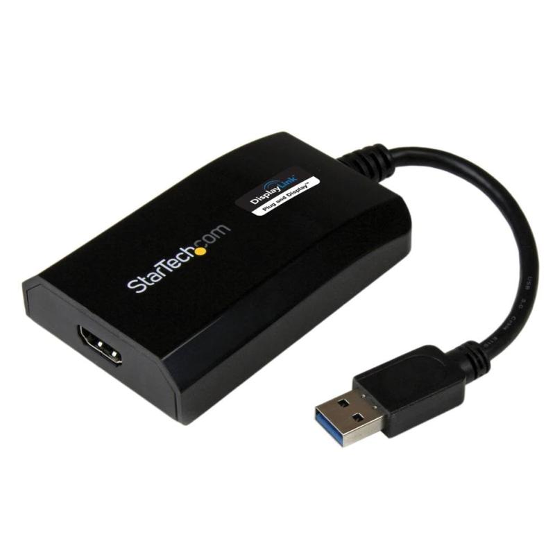 StarTech.com USB 3.0 - HDMI変換アダプタ Mac対応マルチモニター・ビデオカード DisplayLink認定 HD 1080p USB32HDPRO2面ディスプレイで効率アップ：ノートパソコンにHDMIディスプレイ...