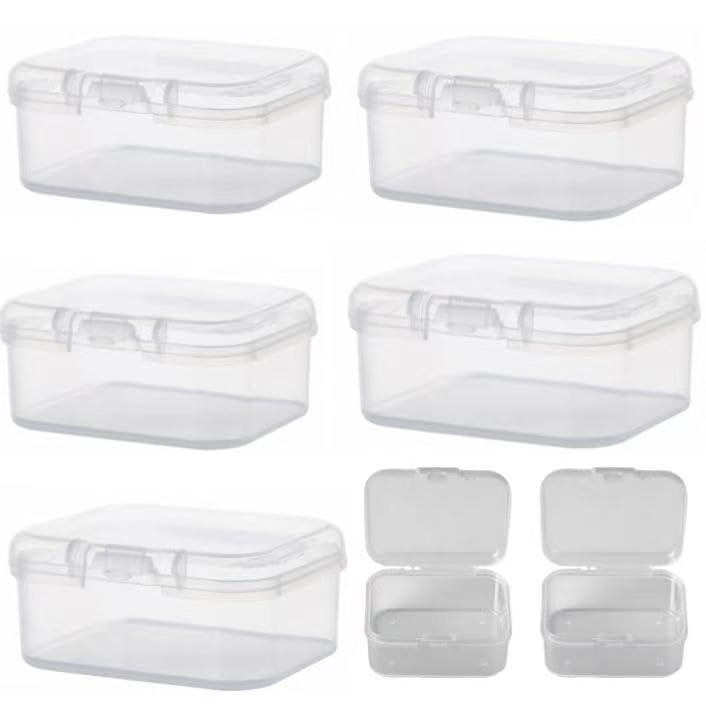 小物収納ボックス プラスチック収納ボックス透明pp盒 PPケース収納アクセサリー アクセサリー収納ポリプロピレンケース 金物収納 雑貨収納JKFCFW【20個/セット】使いやすく、密閉性が良い：このプラスチックケースの蓋は一体なので、蓋が紛...