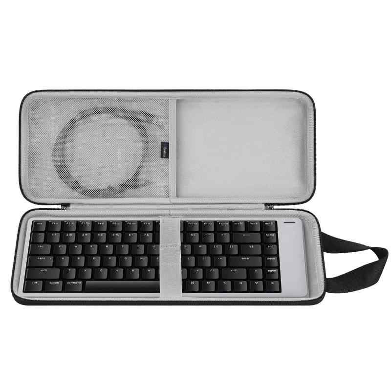 Geekria スリム キーボードキャリングケース LOFREE Flow2 84 Keys / Flow2 68 Keysと互換性あり EVAハードシェル トラベルバッグ (ダークグレー)快適なハンドル、柔らかい布地、上質なジッパーが特徴...