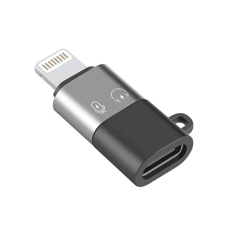 PULUZ Type-C変換8ピン OTG変換 アダプター変換 タイプc usb-c 変換8ピン OTG対応「データ転送」ケーブルには、iPhone などのデバイスに接続するための 8 ピン コネクタと、もう一方の端に USB-C または ...