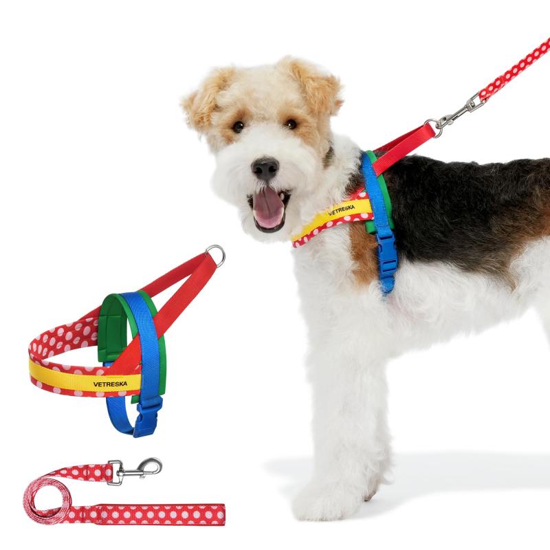 VETRESKA CHROMA ハーネス【オシャレで快適】お散歩の際、ワンちゃんがスタイリッシュで快適に感じることが体験できます。大胆でおしゃれなデザインで、ネオプレンの裏地が柔らかい感触を提供します。【ひっぱりを防ぐ】ハーネスの両サイドに...