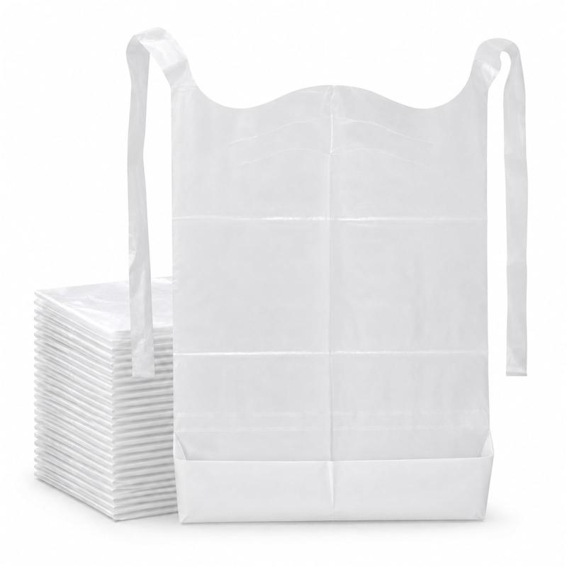 [GENERALCARE] 使い捨て大人用ビブ 50枚セット、22x16インチ 大型PE防水ビブ、パンくずキャッチポケット付き、高齢者・シニア・特別なニーズ向け、食事用衣類保護カバー全面カバー＆大きめサイズ - 22×16インチの大きさで、...