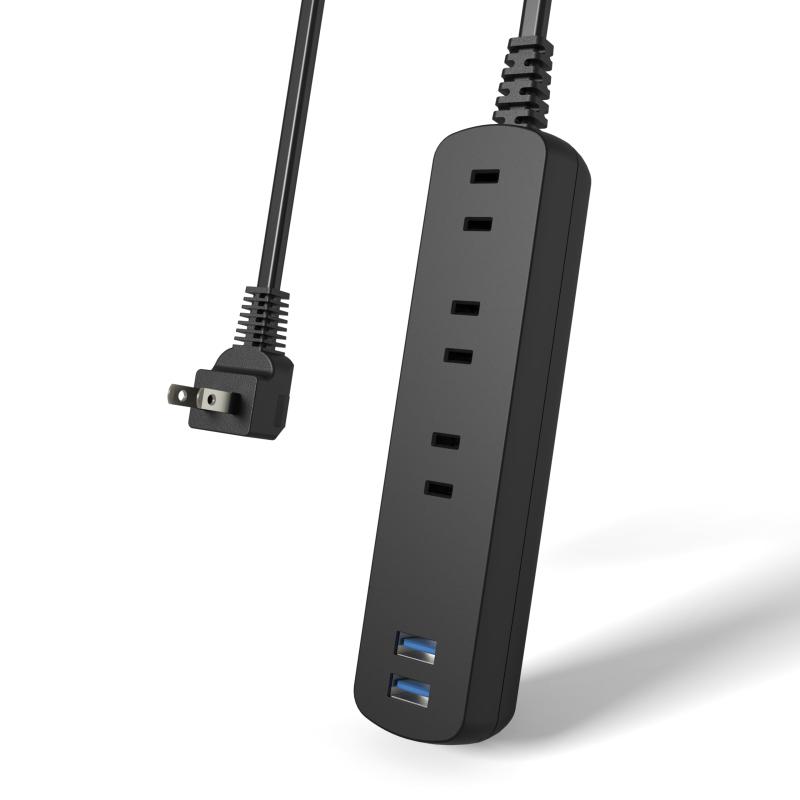 TOPLAND(トップランド) 延長コード ACコンセント3個口 USB付き (Aタイプ×2個) USB充電 タップ スリム3口のコンセント差込口と、2口のUSBポートを搭載したUSB機能付き延長コードです。2口のUSBポートはスマートフォ...