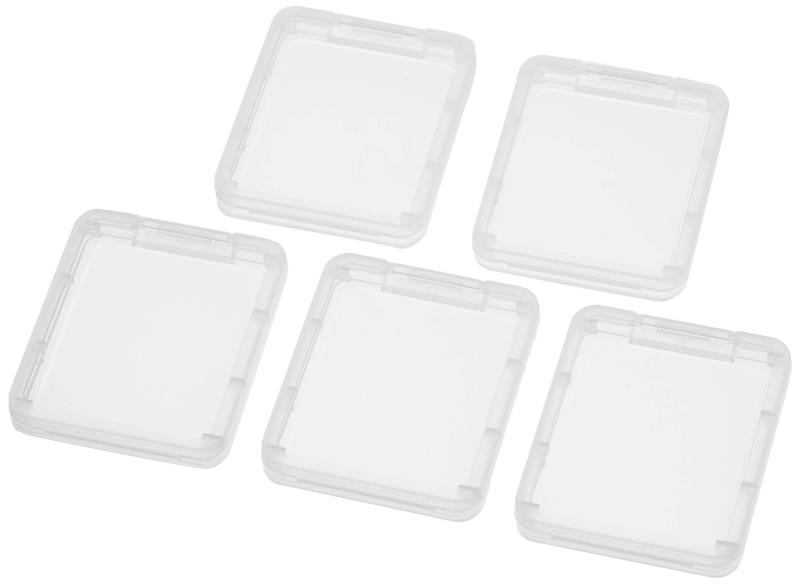 オーバルマルチメディア(OvalMultimedia) メモリーカードケース SDカード1枚収納ケース 5個 透明