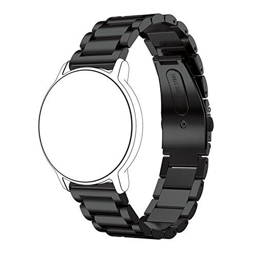 [PINHEN] 時計バンド ベルト16mm ステンレス - スマートウォッチバンド ベルト 腕時計バンド 16mm 18mm 20mm 22mm 24mm交換ストラップステンレス 金属ベルト【対応機種】Moto 360 2nd Gen W...