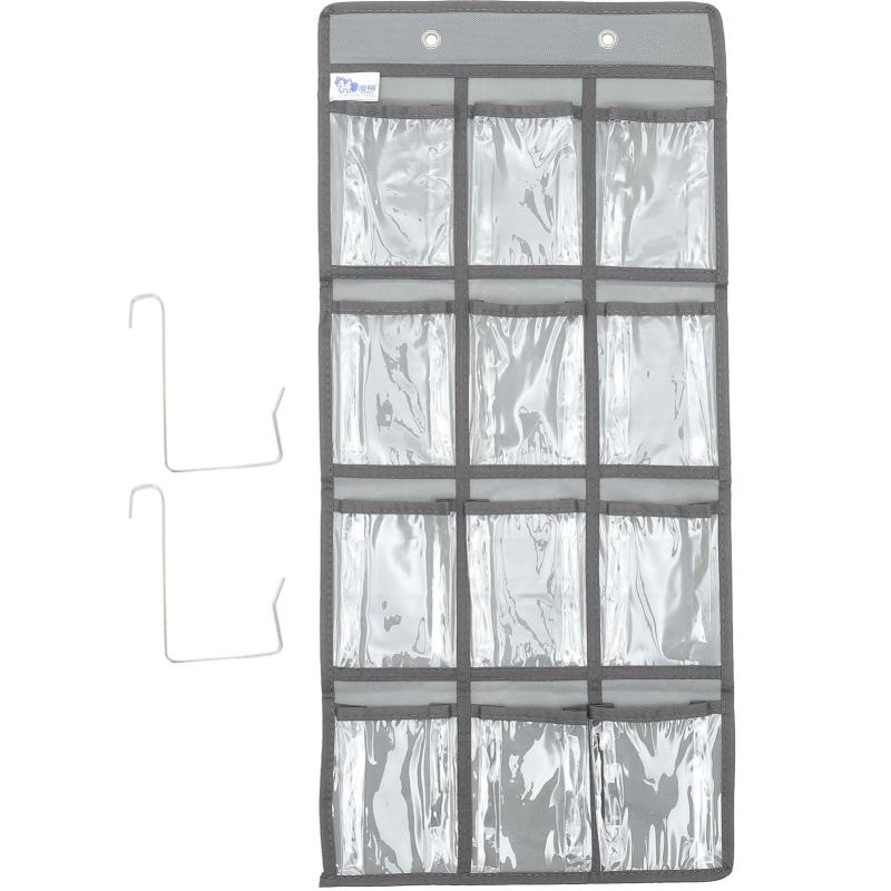 BESTOYARD 12コンパートメント収納ハンガー シーツハンガー 教室の電話保管庫 電卓ホルダー ヘッドフォン収納教室 教室の壁のポケット 教室の吊り下げチャート ウォールオーガナイザー ハン【素材】ウォールポケットは透明PVCと高品質...
