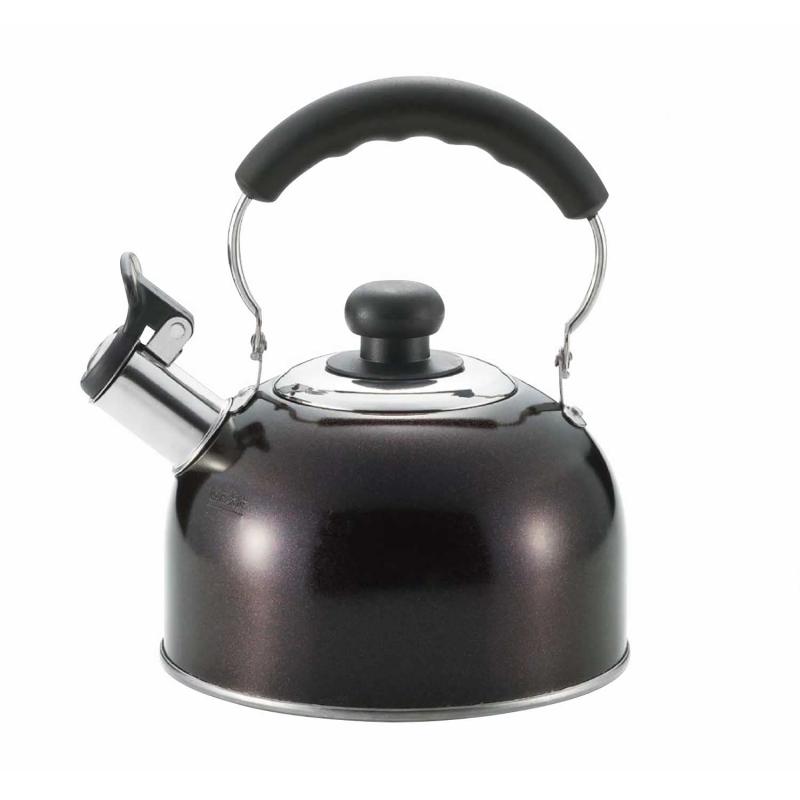 ベストコ やかん 笛吹き ケトル 2.4L ステンレス製 IH 対応 ブラック NQ-0027 デリシャス商品サイズ：幅21.5×奥行18.5×高さ23.5cm、重量：0.55kg素材・材質：本体外面/焼付け塗装(底面を除く)、本体・底面・...