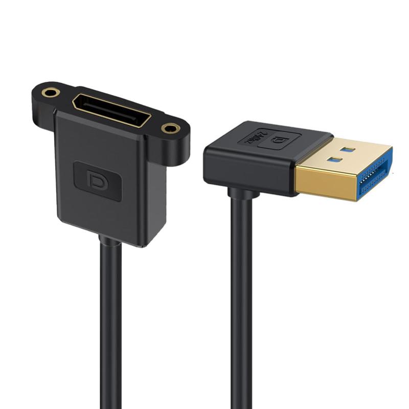 Cablecc 8K DisplayPort 1.4 60hz 4K 144hz 超微細 DP オス - メス延長ケーブル デスクトップ ノートパソコン モニター グラフィック カード用 30cm